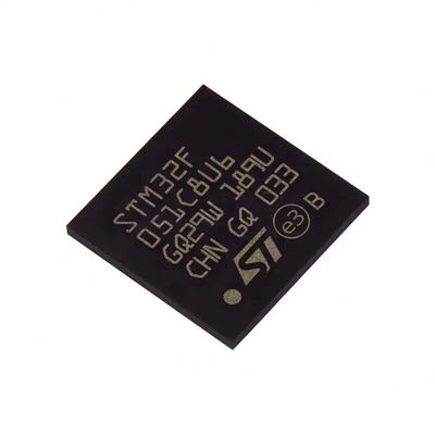 STM32F051C8U6 ST Micro Chip MCU مع ذاكرة فلاش 256 كيلو بايت وساعة 80 ...